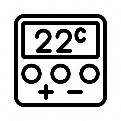 Thermostat Heat Controller Sensor Safety Technology Icon Download On Iconfinder
