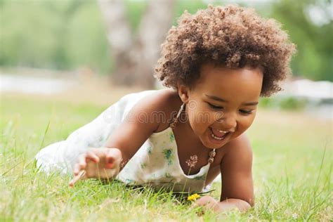 African Girl Is Having Fun Stock Image Image Of Interracial 62355181