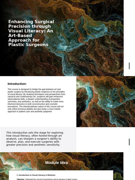Enhancing Surgical Precision Through Visual Literacy Pdf Plastic Surgery Surgery