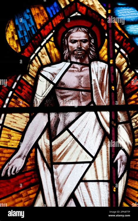 St Josephs Church Stained Glass Window The Resurrection Of Jesus