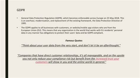 Gdpr Data Lifecycle Ppt