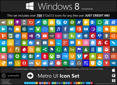 Metro Ui Dock Icon Set 725 Svg Icons By Monkee98 On Deviantart