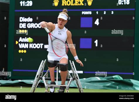 Diede De Groot Of The Netherlands On Her Way To Winning The Womens Wheelchair Singles Wimbledon