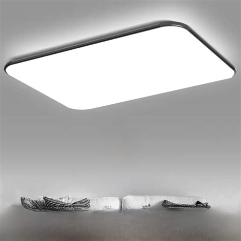Modern Minimalist Large Size Rectangular Led Ceiling Light Thin Living