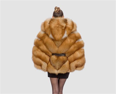 Fox Fur Jacket With Hood Haute Acorn