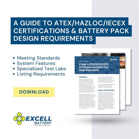 Excell Battery On Linkedin Battery Hazloc Atex Iecex Batteries