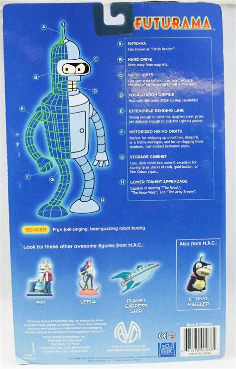 Futurama Moore Action Collectible Chef Bender 6 Action Figure