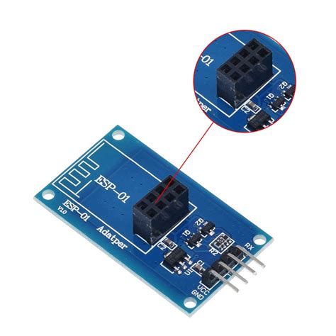 esp 01 serial wifi wireless adapter module 3 3v 5v esp01 breakout pcb