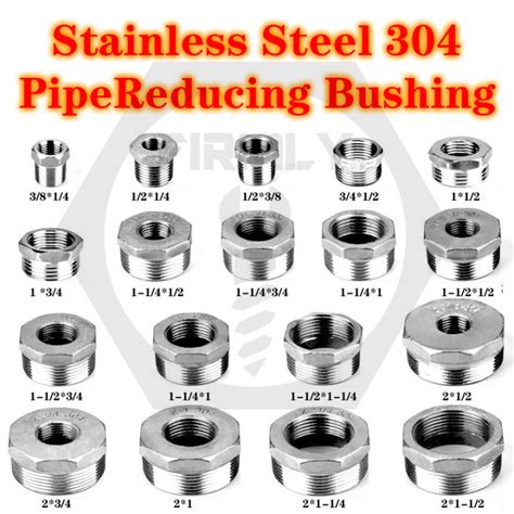 Heavy Duty Stainless Steel 304 Pipe Reducer Fittings Reducing Bushing