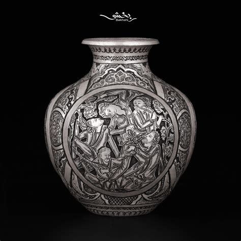 خرید گلدان نقره اناری مینیاتور اعلا به همراه مشخصات در نقره بخشی