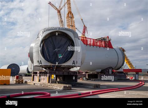 View Of The Parts Used To Make The Wind Turbines EDF Company