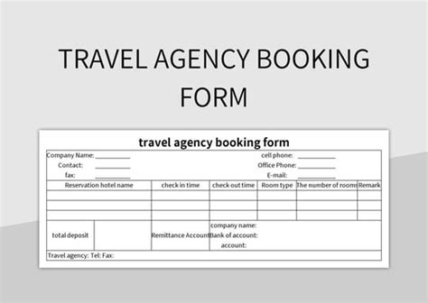 Free Travel Agency Templates For Google Sheets And Microsoft Excel