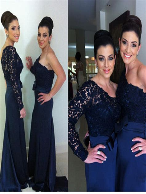 Prom Dresses Prom Gownsnavy Blue Prom Dress Lace Prom Dressone