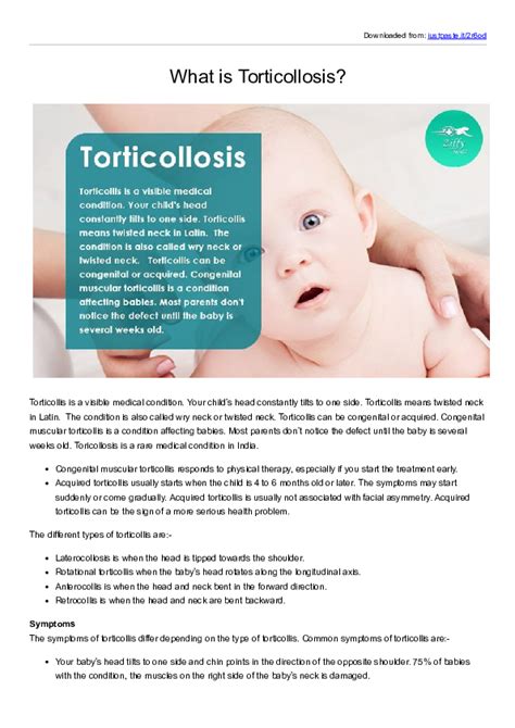 Pdf What Is Torticollosis