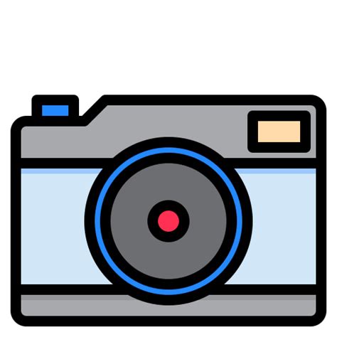 Camera Srip Lineal Color Icon