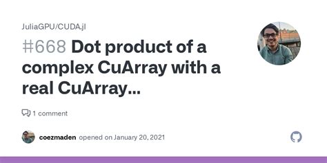 Dot Product Of A Complex CuArray With A Real CuArray Performance