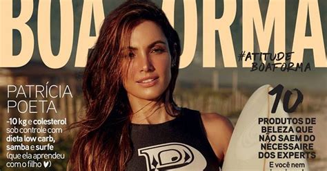 Coluna Blah Patrícia Poeta é capa da Revista Boa Forma de abril