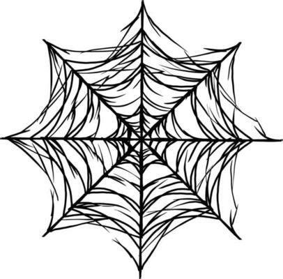 Spider Web Outline Vector Art Icons And Graphics For Free Download