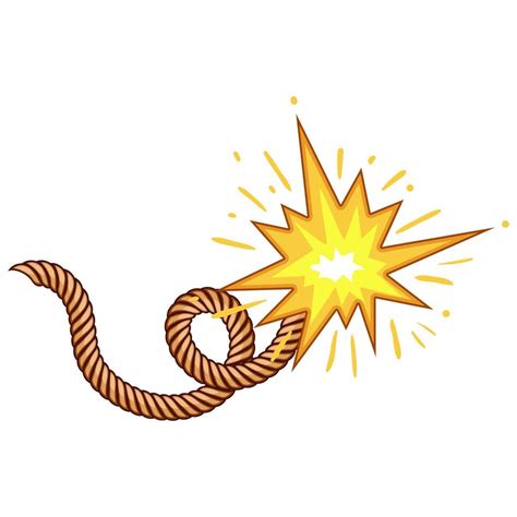 Trigger Dynamite Fuse Cartoon Illustration 52024433 Vector Art At Vecteezy