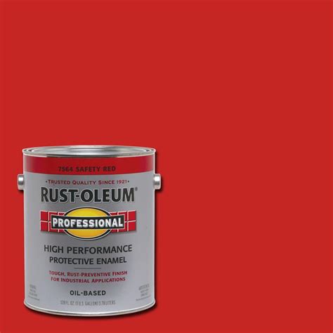Rust Oleum Professional 1 Gal Safety Red Gloss Protective Enamel