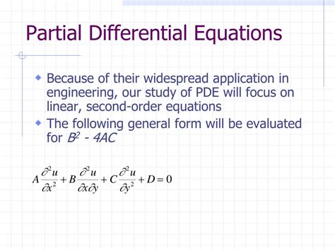 PPT PARTIAL DIFFERENTIAL EQUATIONS Student Notes PowerPoint