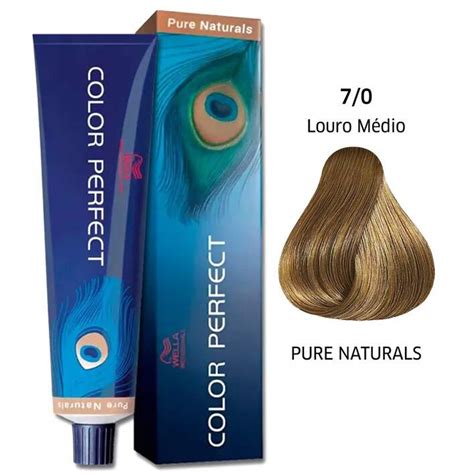 Coloração Color Perfect Wella 70 Loiro Médio Wella Professionals 58g