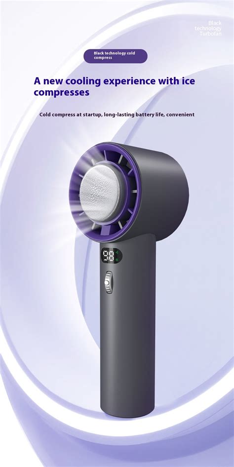 Portable Handheld Turbo Fan Cooling Semiconductor Refrigeration 3000mah