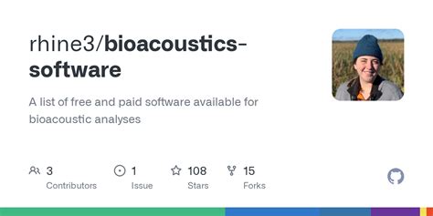 Github Rhine3bioacoustics Software A List Of Free And Paid Software