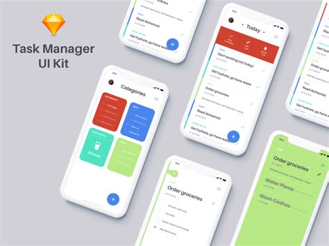 Todo App Kit Freebie Download Sketch Resource Sketch Repo