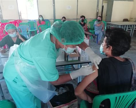 မာန်အောင်မြို့နယ်၌ အသက်၁၈နှစ်အထက် ပြည်သူများအား ကိုဗစ် ၁၉ ရောဂါ ကာကွယ်ဆေး တတိယ အသုတ် ပထမအက