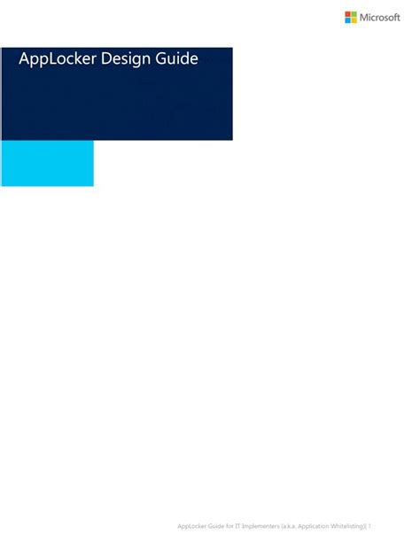 Pdf Applocker Design Guide Dokumen Tips