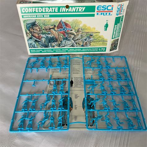 Esci Ertl Figurine P 223 Confederate Infantry Soldiers American Civil
