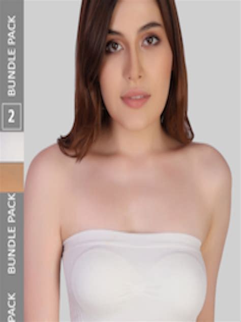 Buy Plumbury Pack Of 2 Removable Padding Rapid Dry Strapless Bandeau