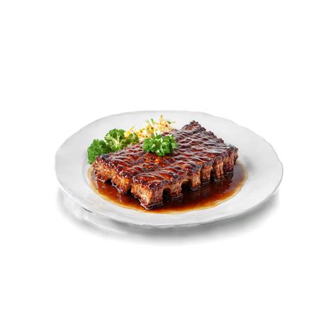 Pork Ribs With Sticky Glaze Floating And Steaming Food And Culinary Concept 47239273 Png