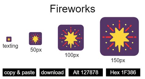 Fireworks Emoji And Codes