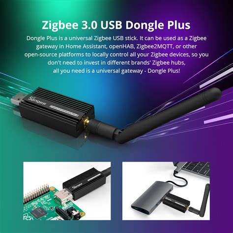 SONOFF ZBDongle P Smart Zigbee Gateway Zigbee 3 0 USB Dongle Plus With SMA Interface External