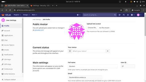 irex configuration de la vérification à deux facteurs 2fa avec gitlab