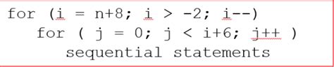 Solved C Program Examining The Nested Loop Calculate Chegg