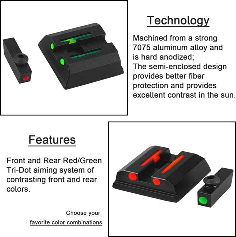 Taurus G2c Sights Fiber Optic Rear Sight For The Taurus G2c G2s G3