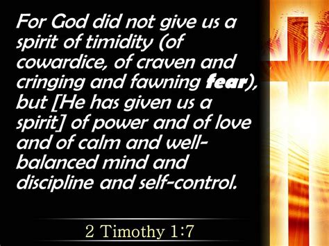 0514 2 Timothy 17 The Spirit God Gave Powerpoint Church Sermon