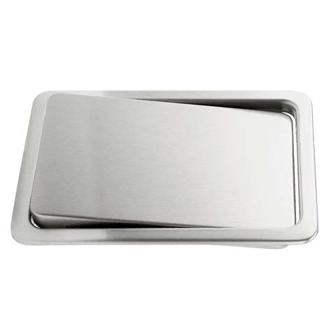 Stainless Steel Garbage Flap Lid Trash Bin Cover Flush Built In Balance