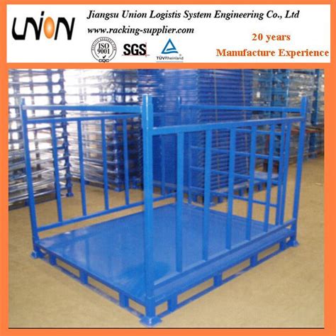 Saving Spacing Warehouse Stackable Steel Pallets Stacking Pallet And