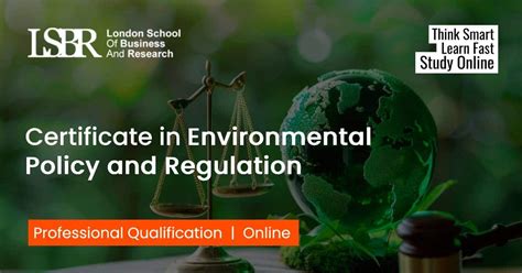 Certificate In Environmental Policy And Regulation
