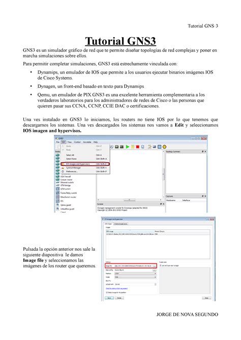 Gns3 curso GNS3 Tutorial GNS GNS3 es un simulador gráfico de red