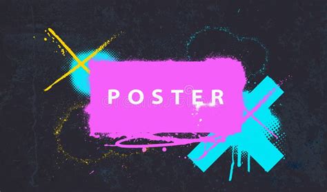 Creative Background With Grunge Splatter And Place For Text Stock Vector Illustration Of