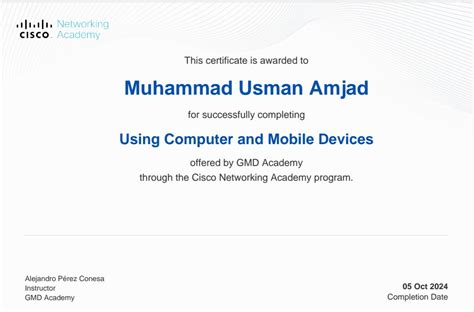 Muhammad Usman Amjad On Linkedin Digitalliteracy Gmdacademy Cisconetworking