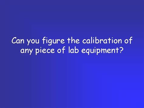 Calibration Temperature Percent Error What Is Calibration Calibration