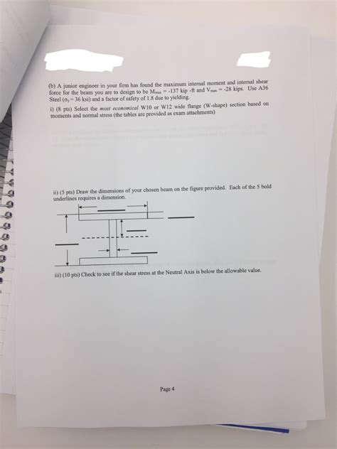Solved A 15 Pts Draw The Shear And Moment Diagrams For Chegg