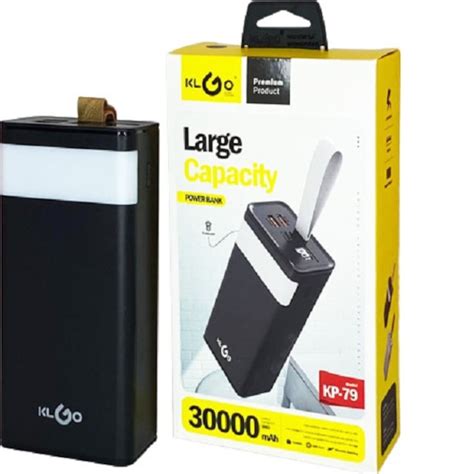 Външна батерия Kp 79 Power Bank 30000 Mah Led индикация Led фенер