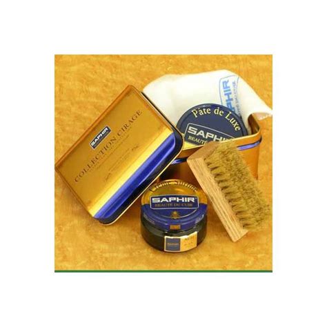 フランスの靴クリームセットオリジナル缶入りサフィール Saphir シューシャインセット シューケアコレクション（基本セット